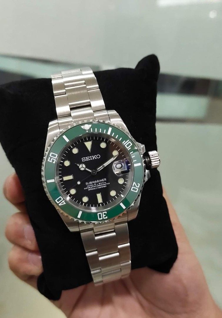 Seikolex kermit seiko sub, Men's Fashion, Watches & Accessories ...