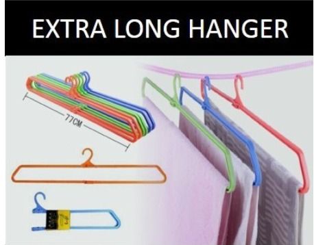 Set of 3 Foldable Extra Long Hangers: Perfect Storage Space Solution ...