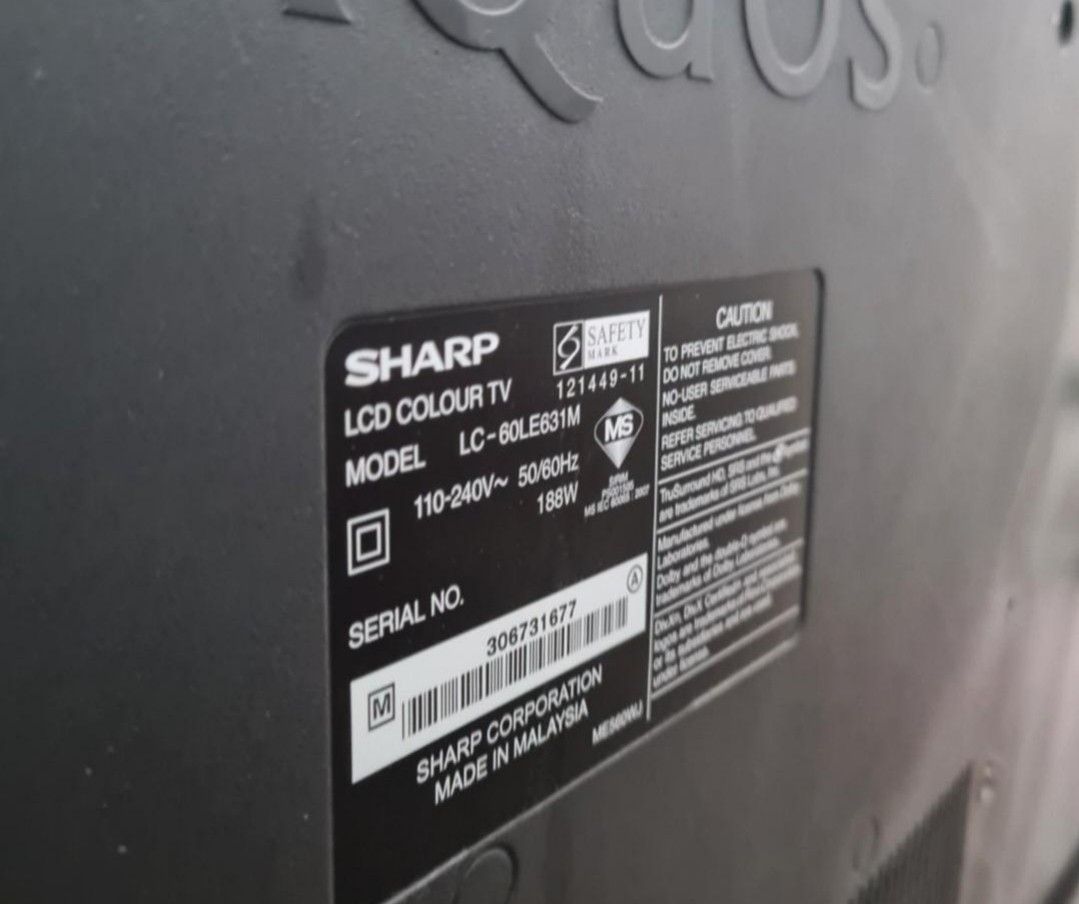 SHARP TV 60 INCH / 60 INCH TV / LCD TV, TV & Home Appliances, TV & Entertainment, TV on Carousell