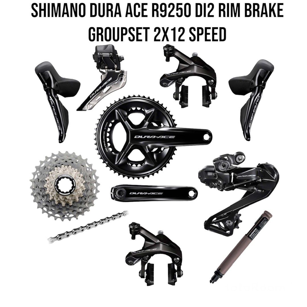 Shimano Dura Ace R9250 Rim Brake / R9270 Disc Brake Di2 Road Groupset ...