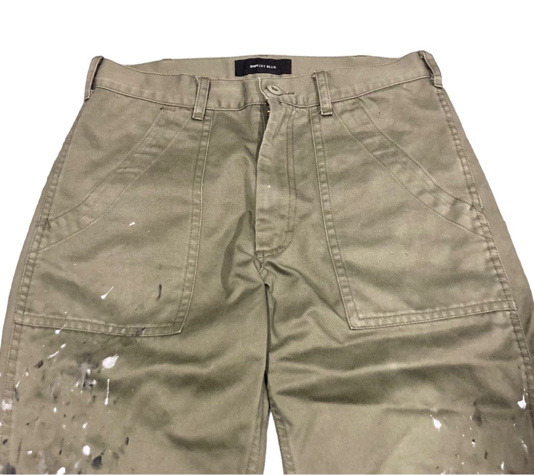 Ships x Gung Ho Army Fatigue Splatter Paint, Men's Fashion, Bottoms ...