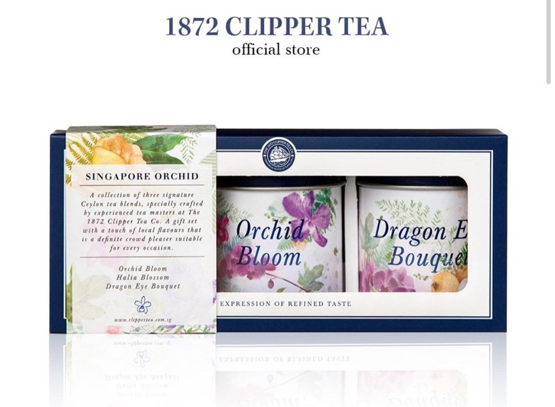 Singapore Orchid Tea Set, Food & Drinks, Other Food & Drinks on Carousell