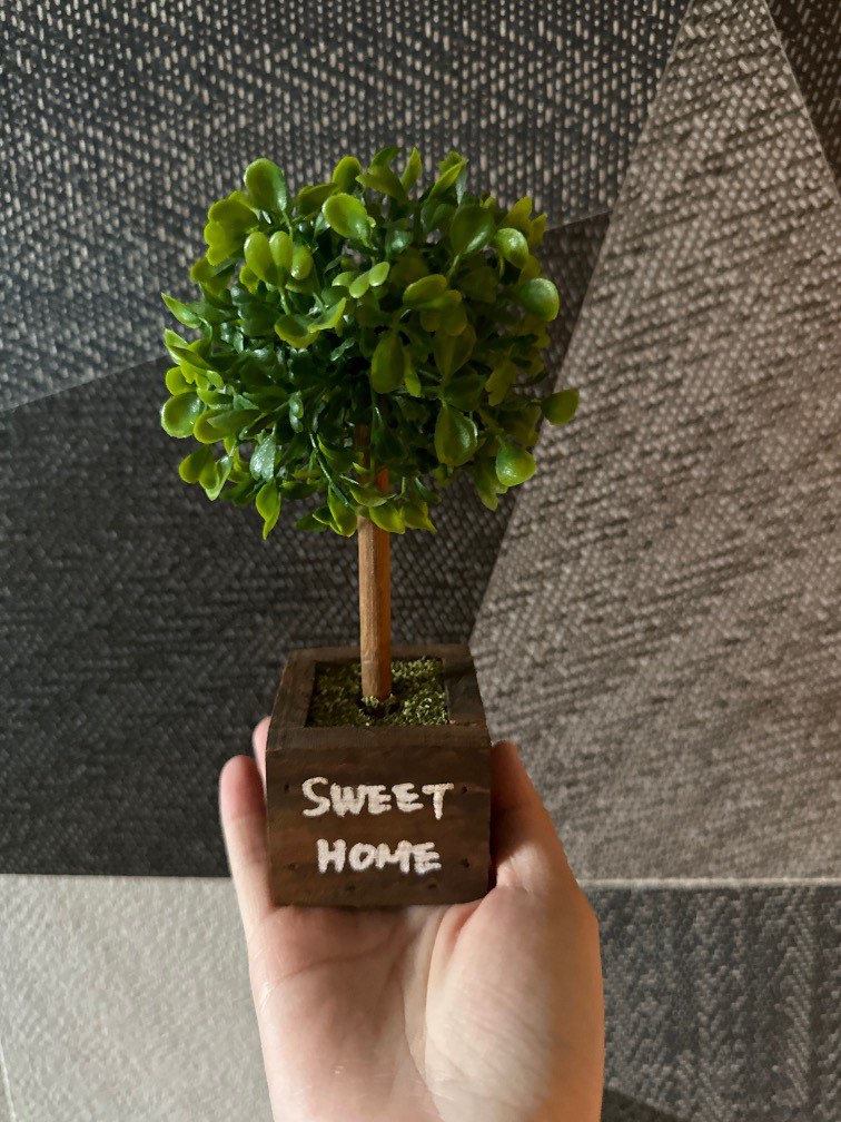 Small Sweet Home Fake Plant Decor, Furniture & Home Living, Home Decor ...