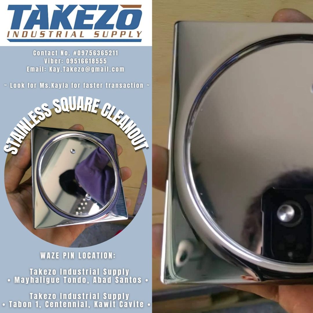 STAINLESS SQUARE CLEANOUT, Commercial & Industrial, Construction Tools ...