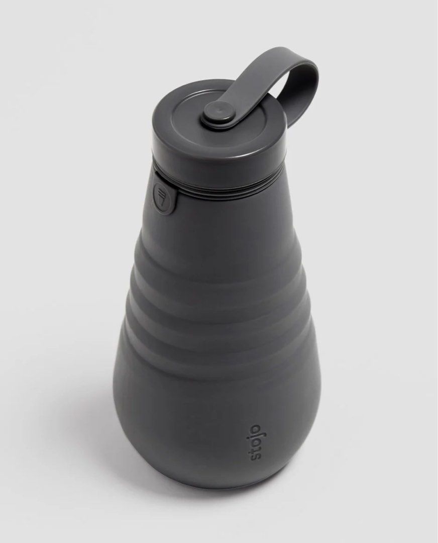 STOJO collapsible bottle 20 oz (590ml) carbon, Furniture & Home Living ...