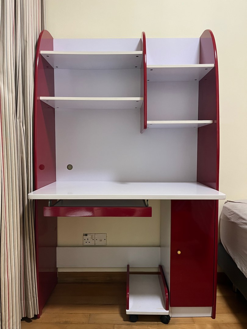 Study Table with Storage, Furniture & Home Living, Furniture, Tables ...