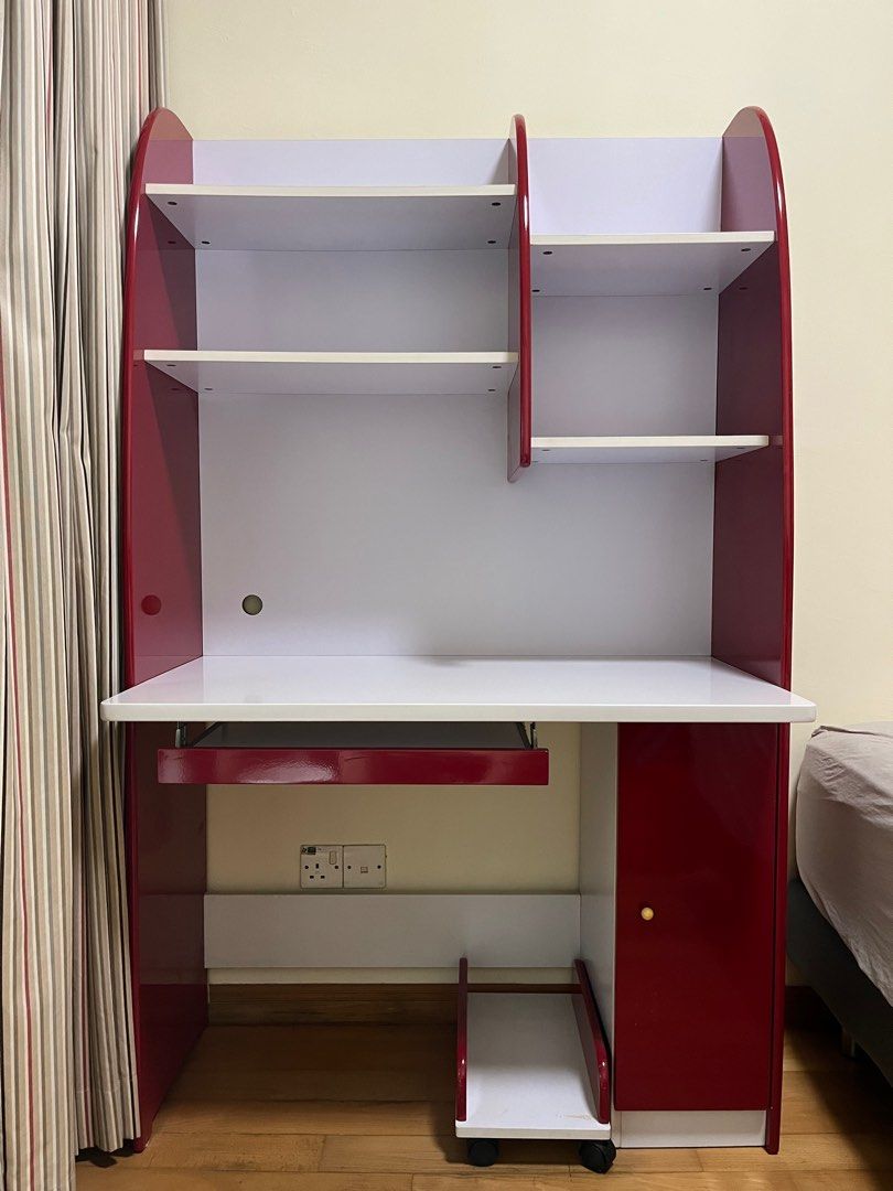 Study Table with Storage, Furniture & Home Living, Furniture, Tables ...