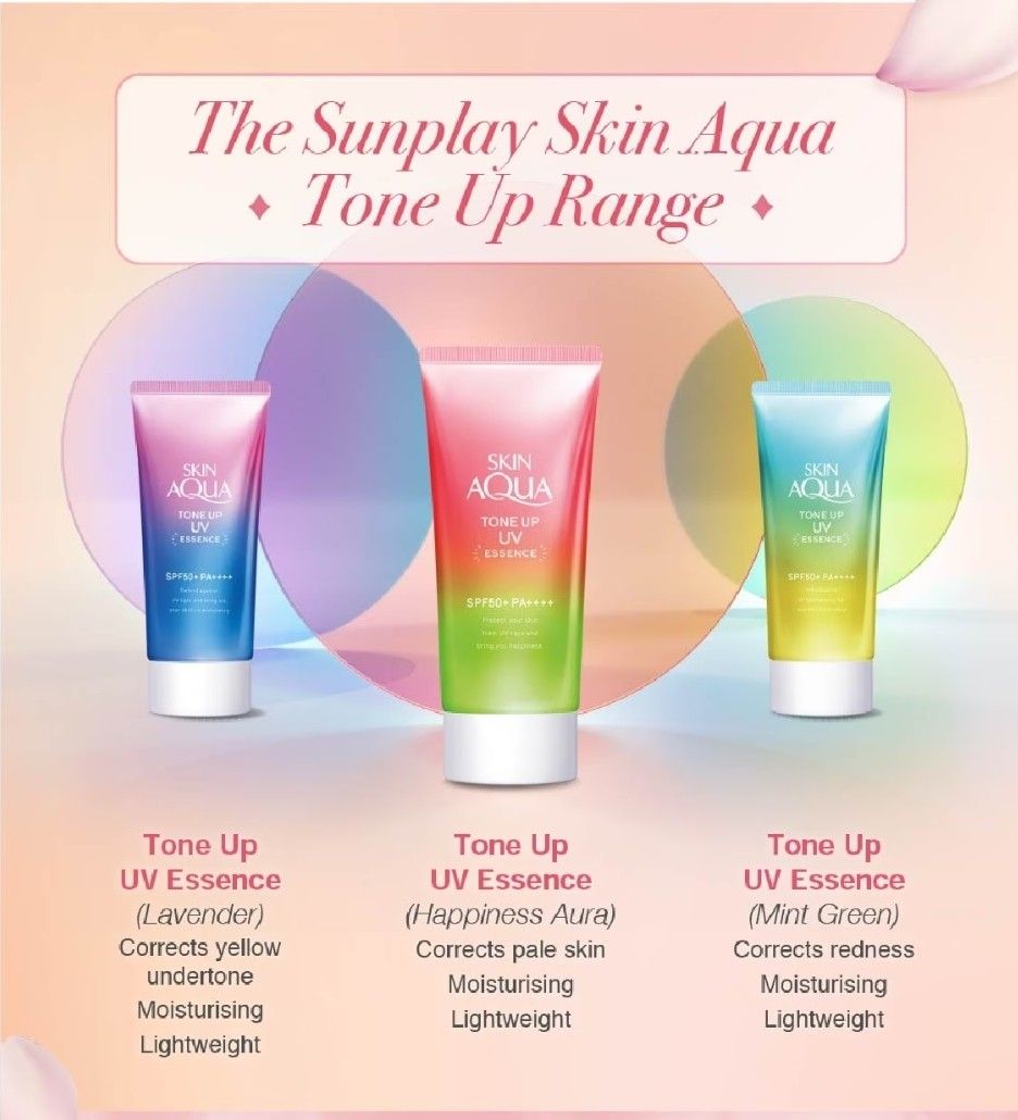 Sunplay Skin Aqua Tone Up UV Essence SPF 50, Beauty & Personal Care ...