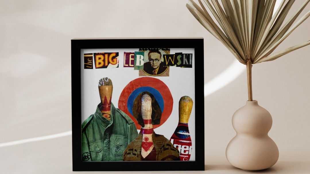 THE BIG LEBOWSKI Collage Art - 25th Anniversary Edition | Iconic Films ...