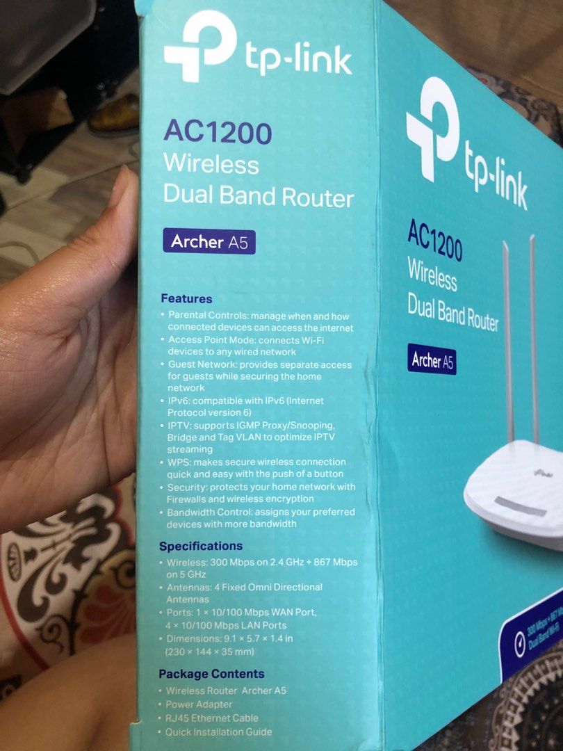TP LINK AC1200 WIRELESS DUAL BAND ROUTER, Motorbikes, Motorbike Parts ...