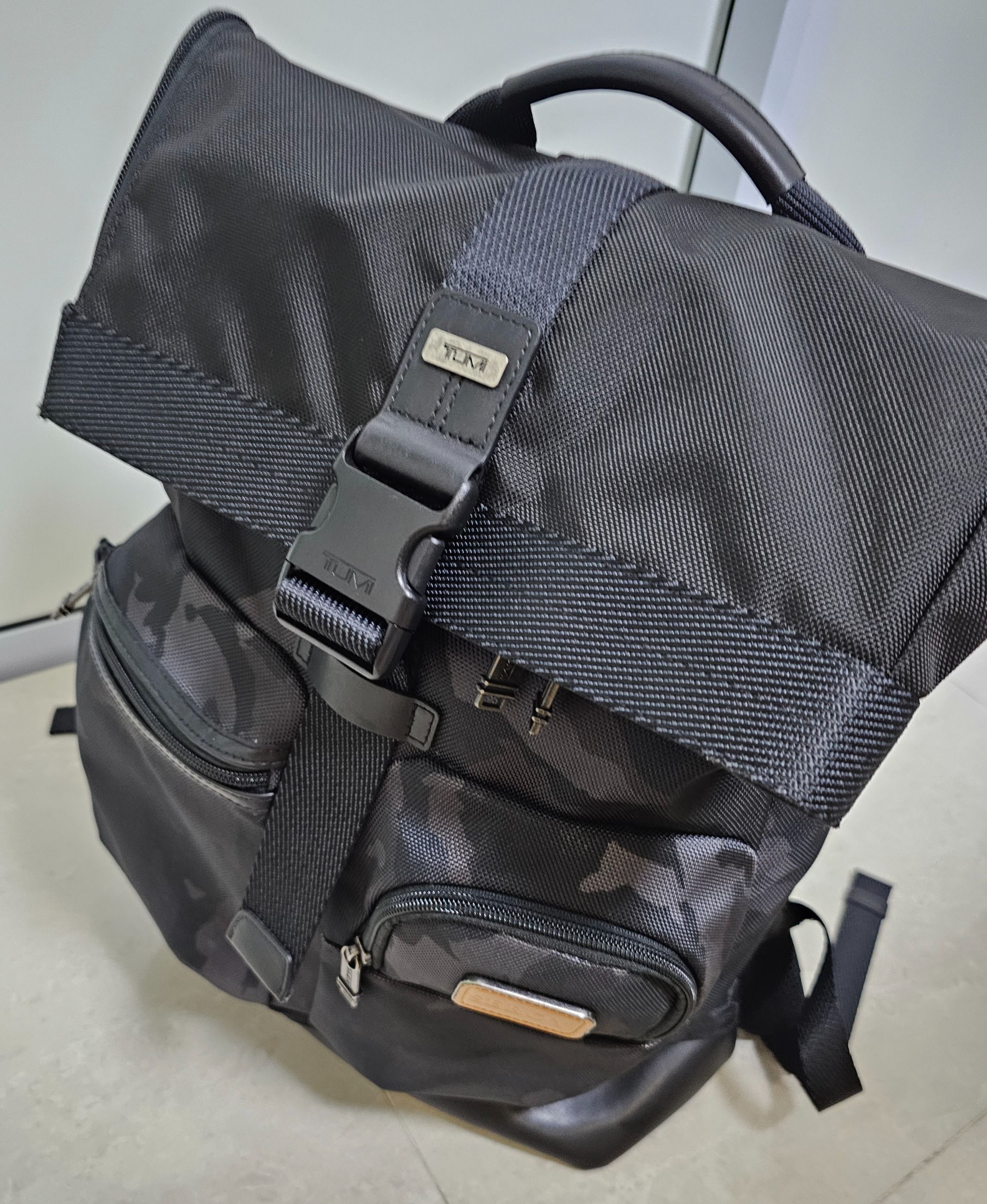 TUMI Alpha Bravo Cypress Roll Top Backpack, Luxury, Bags & Wallets on Carousell