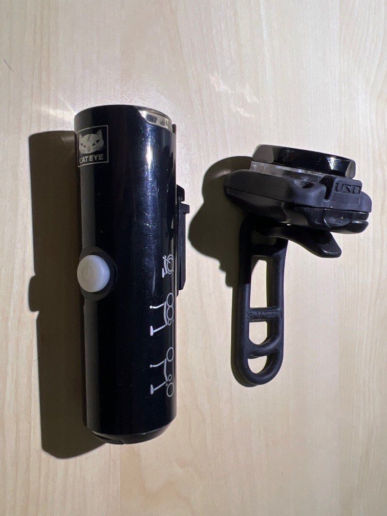 Used Brompton CatEye & Lezyne Front Light, Sports Equipment, Bicycles ...