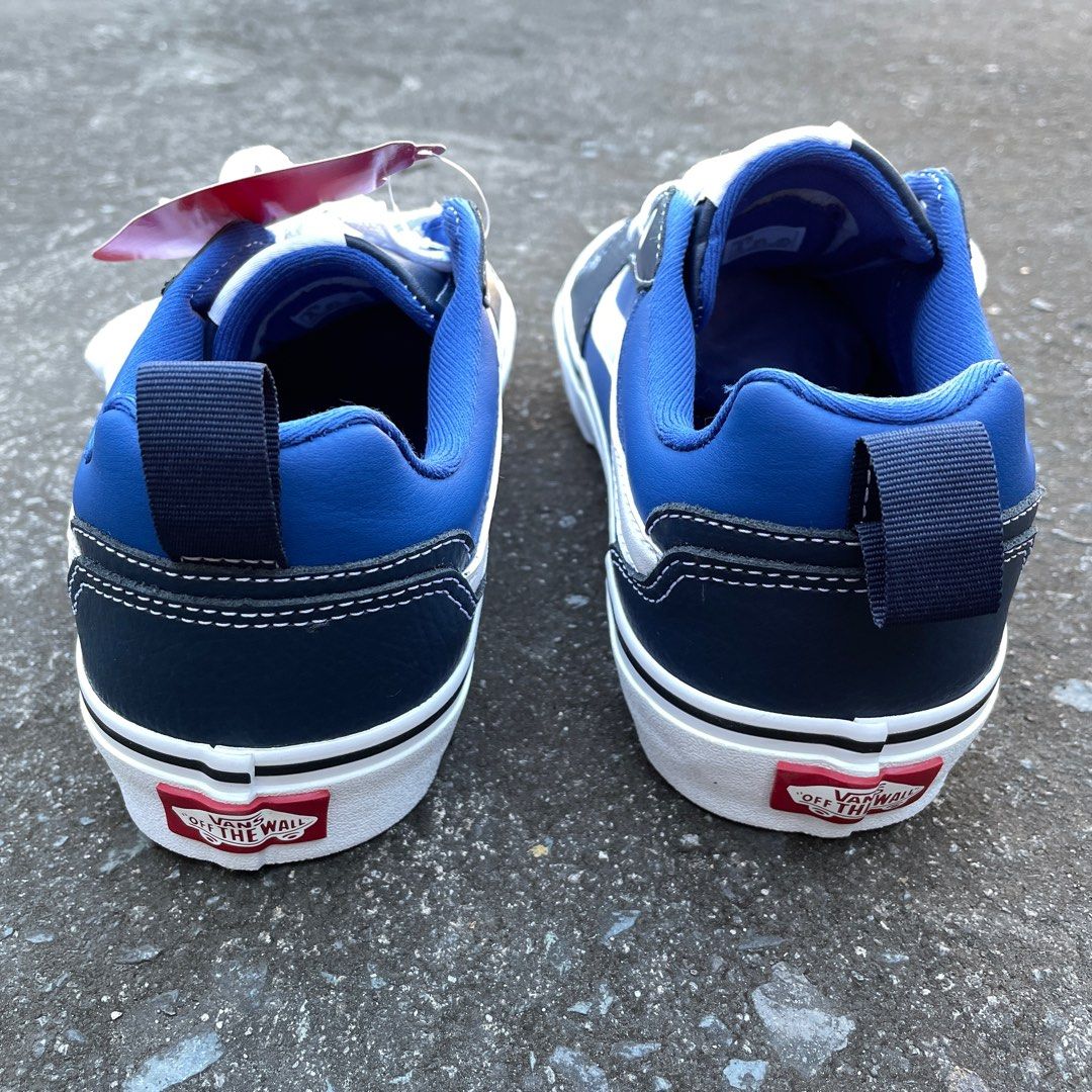 Vans Filmore Leather Sneakers - Navy / Blue, Men's Fashion, Footwear ...