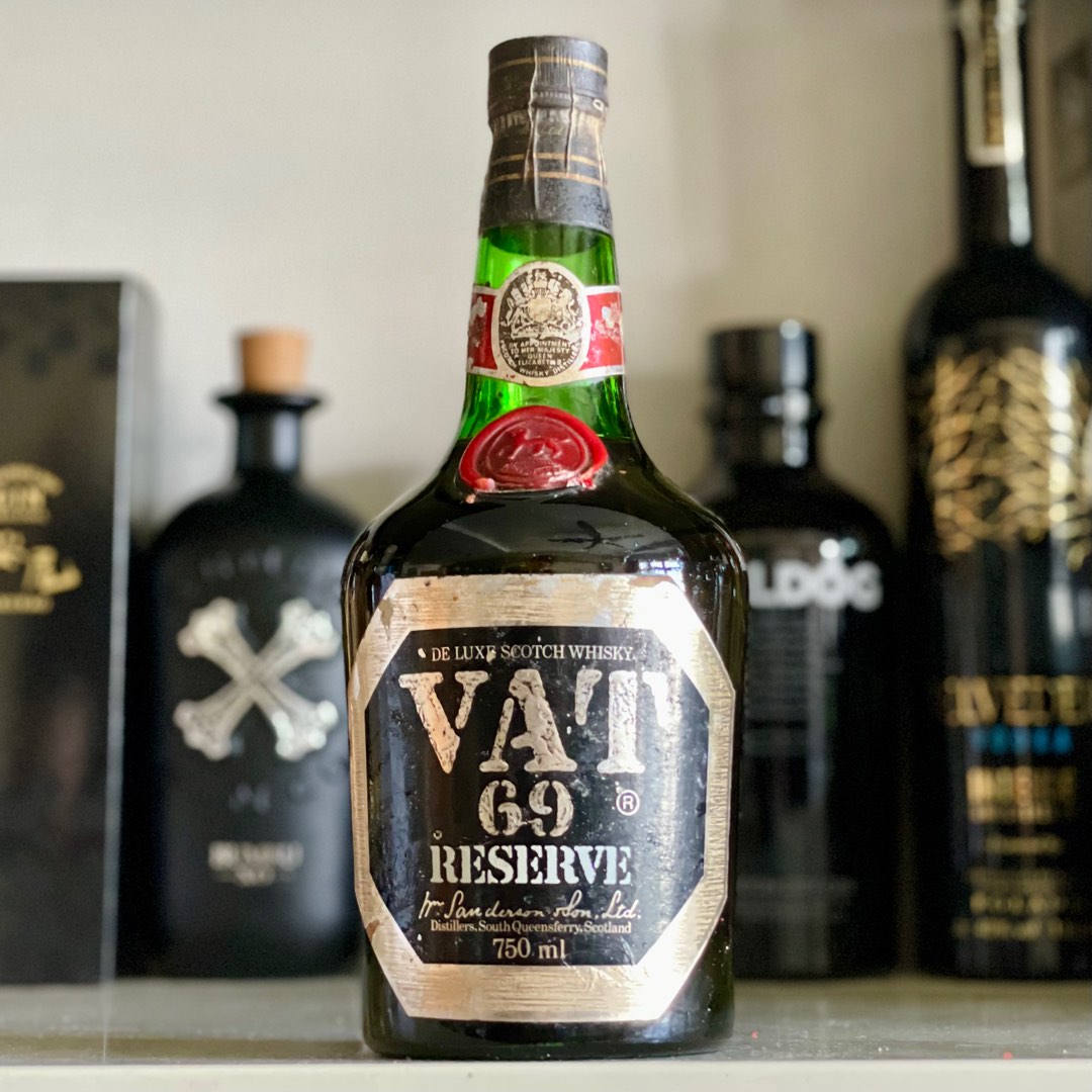 VAT69 reserve blend whisky vintage 1980s 750ml, Food & Drinks ...