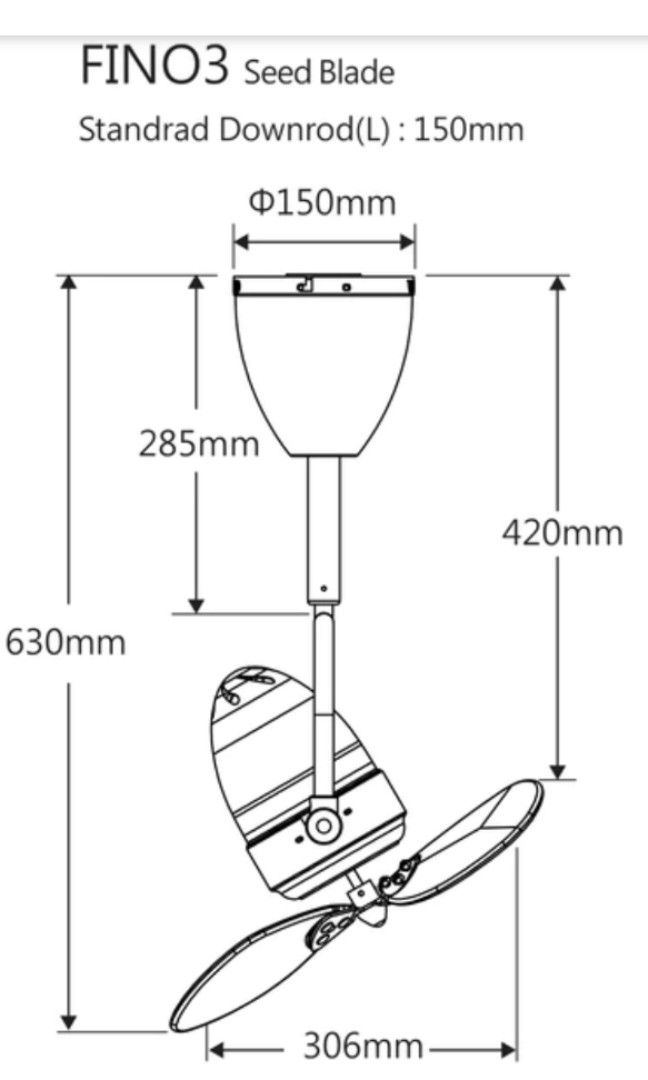 Vento Fino 3 Fan, Furniture & Home Living, Lighting & Fans, Fans on ...