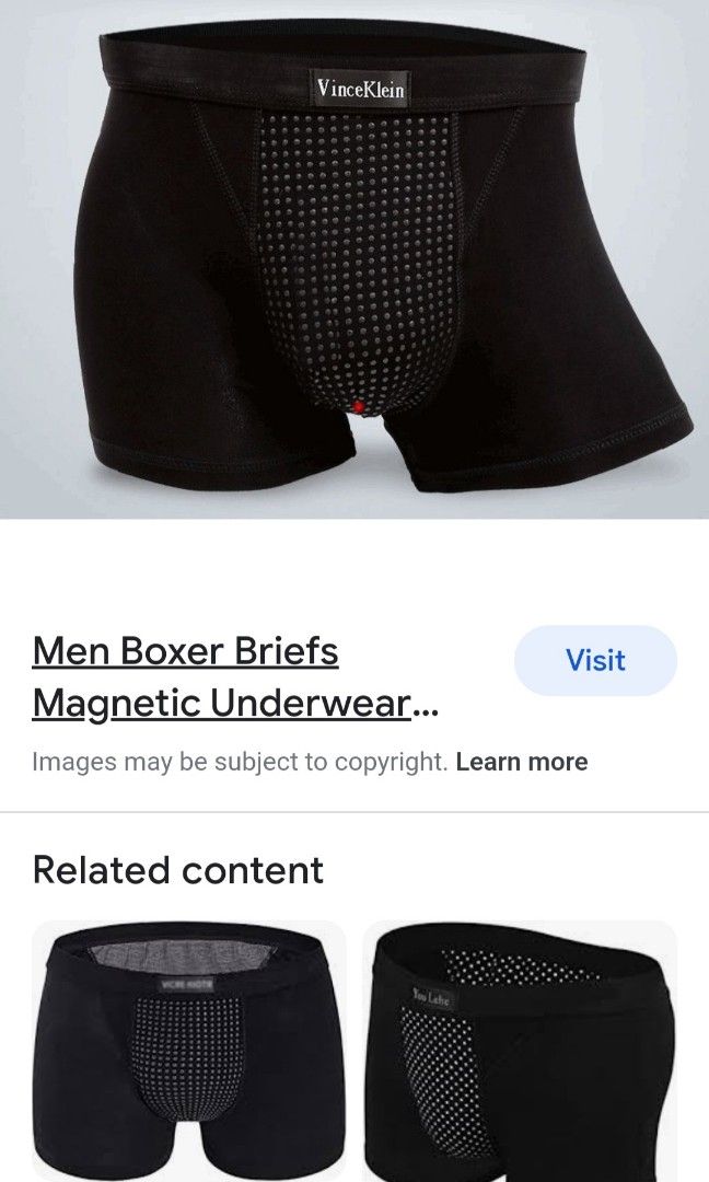 Vince Klein XXL British Wei Pants Magnetic Therapy Health Care Boxer ...