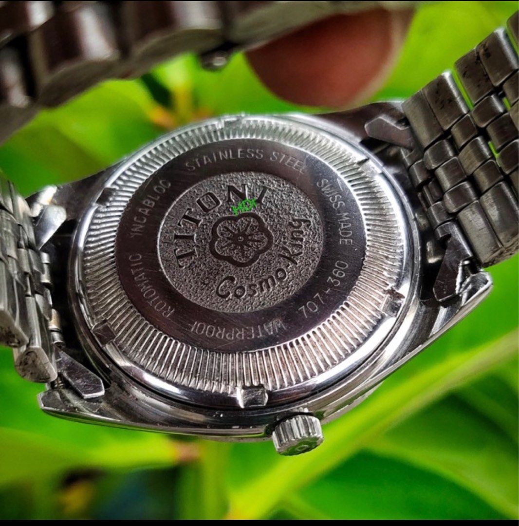 Vintage Watch Titoni Cosmo King, Fesyen Pria, Jam Tangan di Carousell