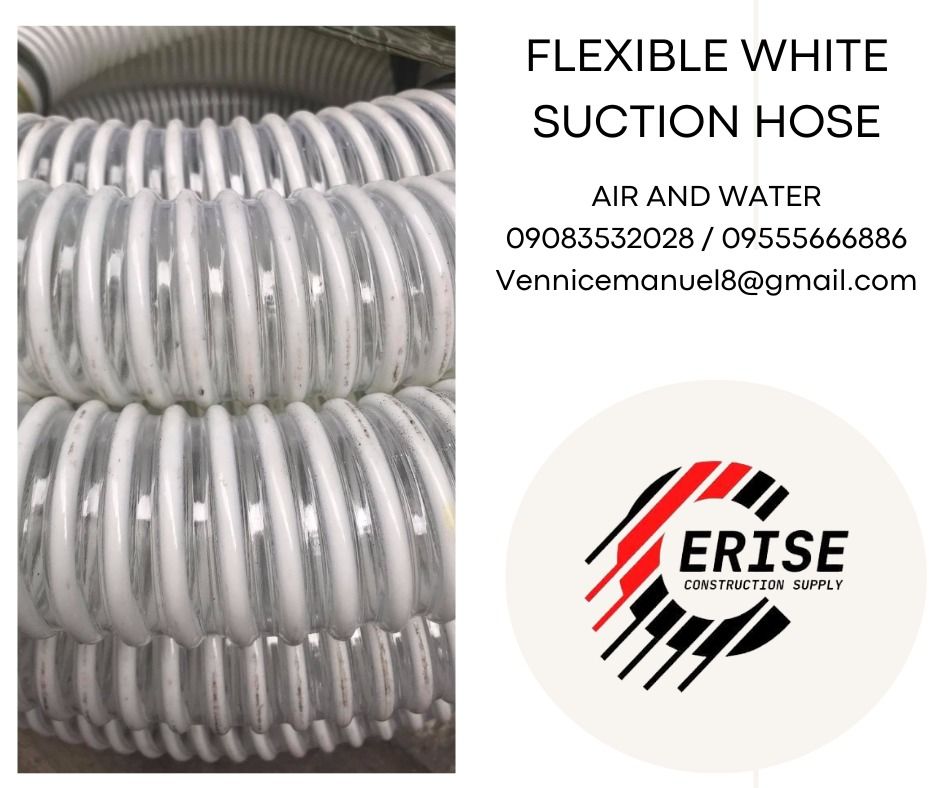 White suction hose, Commercial & Industrial, Construction Tools ...