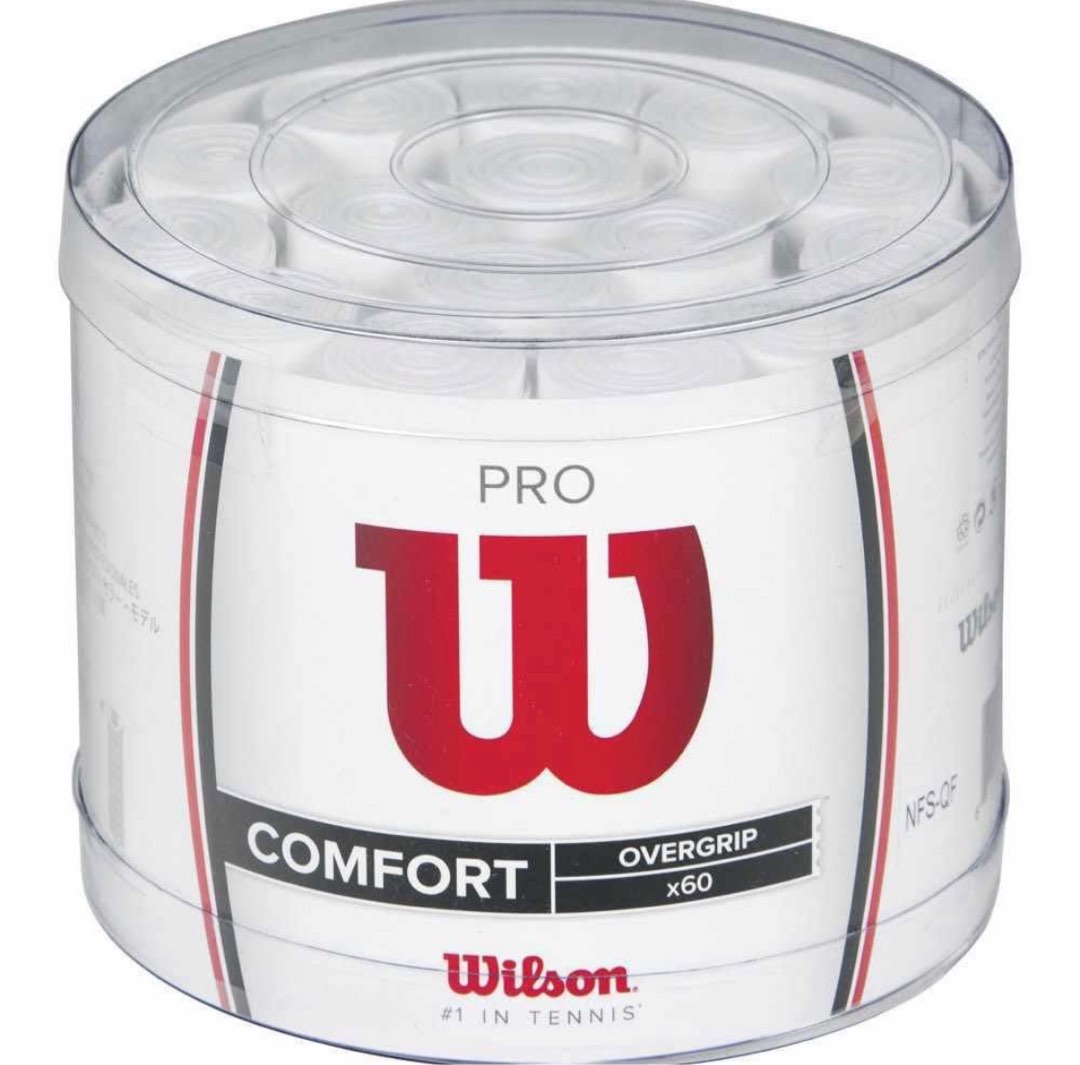 Wilson Pro Overgrip (White), Sports Equipment, Sports & Games, Racket ...