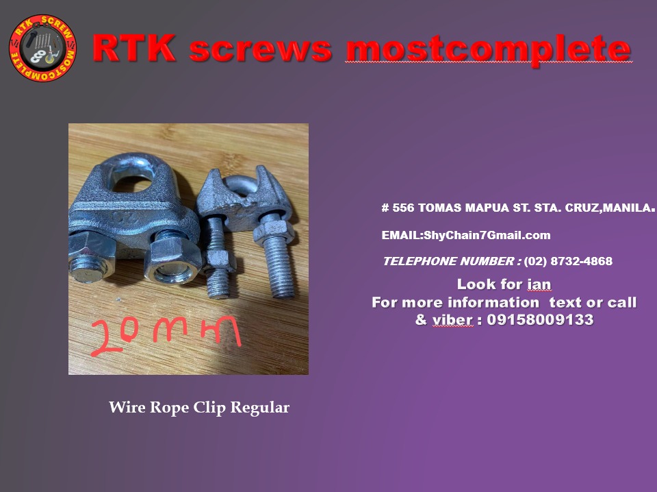 Wire Rope Clip Regular on Carousell