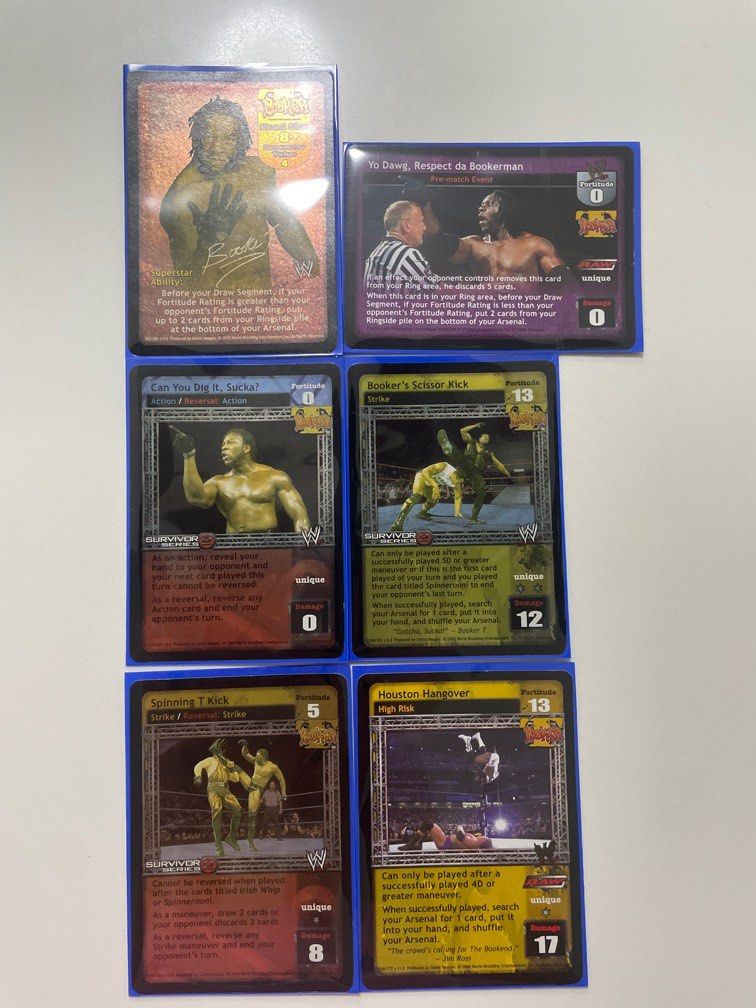 WWE Raw Deal - Booker T base cards + Houston Hangover, Hobbies & Toys ...