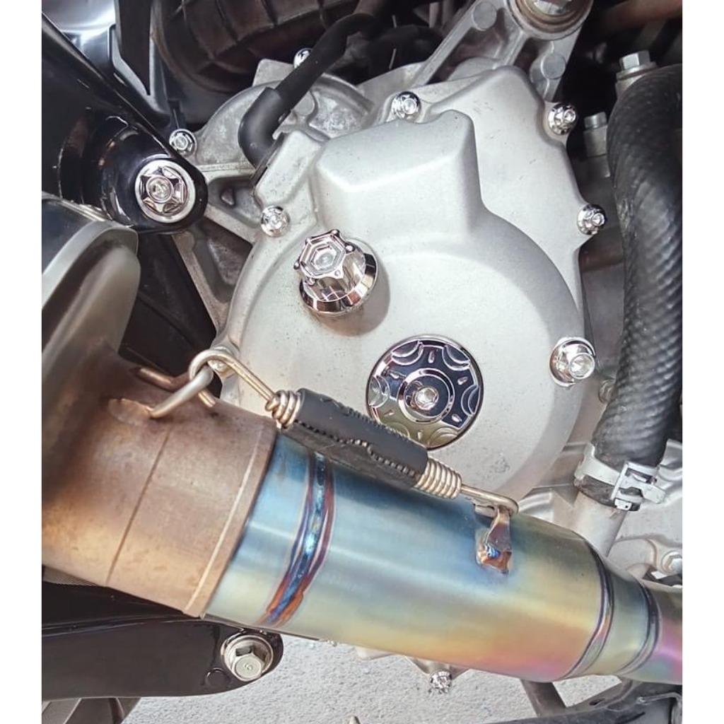 Xmax screw nut/ High Quality Engine duo screw nut /titanium blue/ gold ...