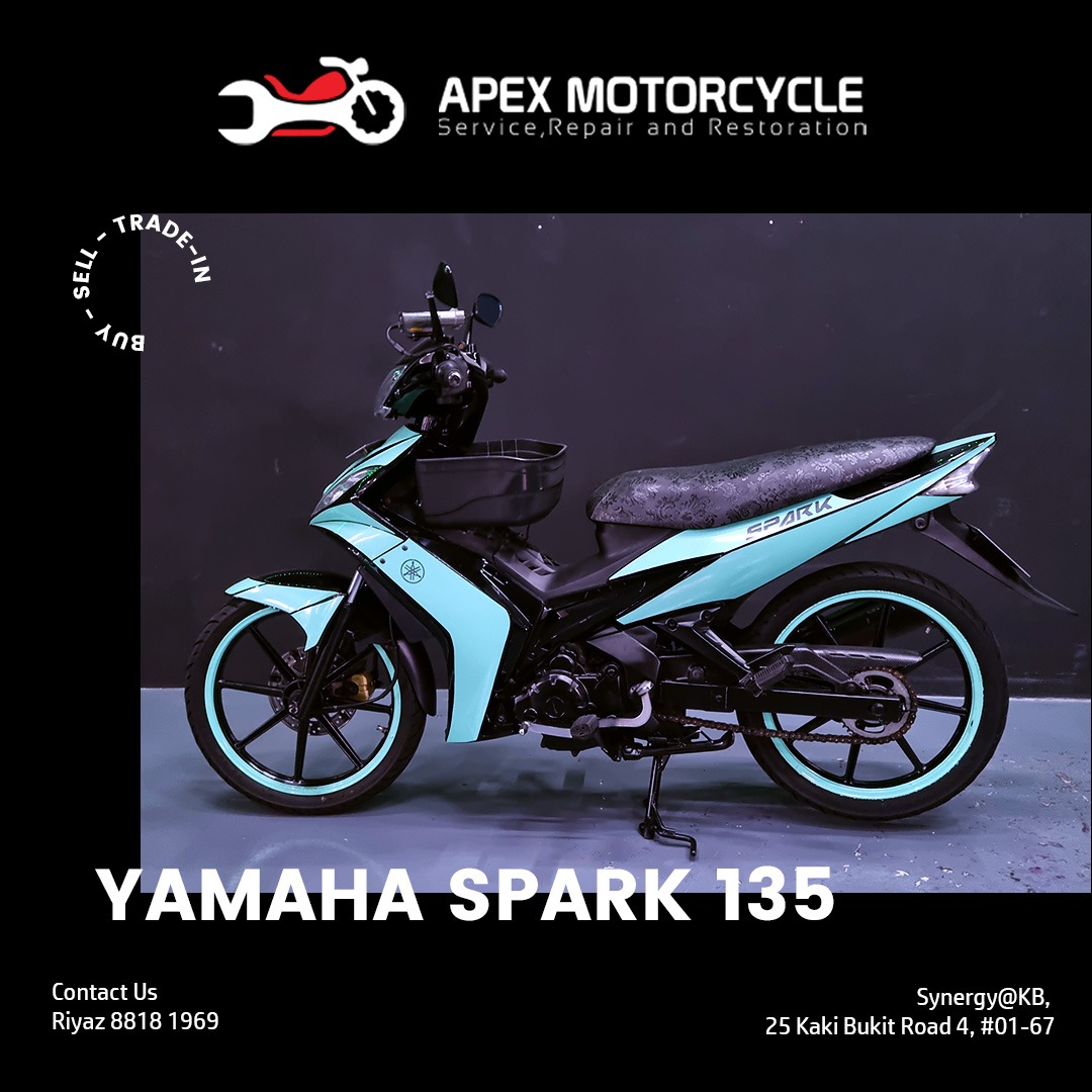 Yamaha Spark 135 (COE EXPIRY 2026 RENEWABLE), Motorcycles, Motorcycles ...