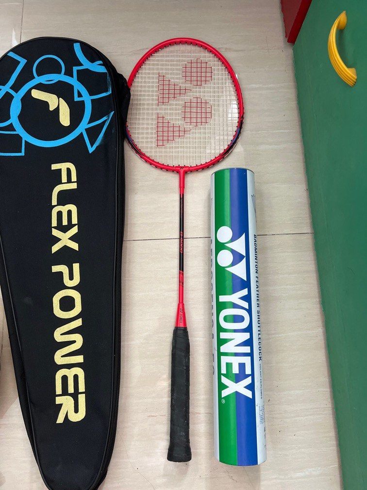 Yonex Badminton Racket with Shuttlecock, Sports Equipment, Sports ...
