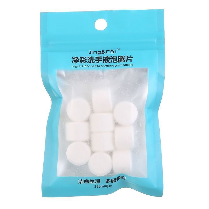 10 capsules/bag Bubble hand sanitizer effervescent tablets Hundred ...