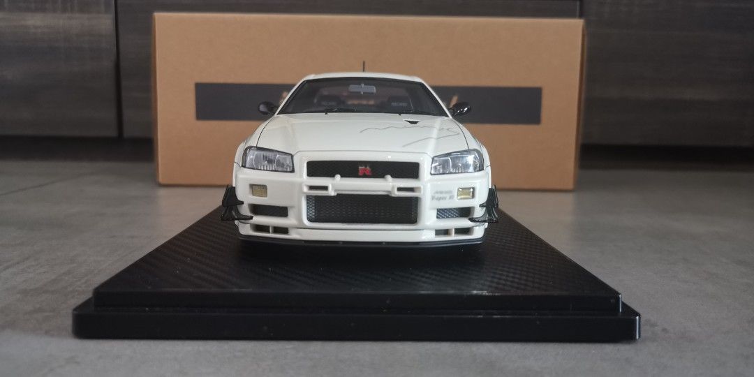 1/18 Ignition Model Nissan Skyline GT-R Mine's R34 TE37 Rims (Pearl ...