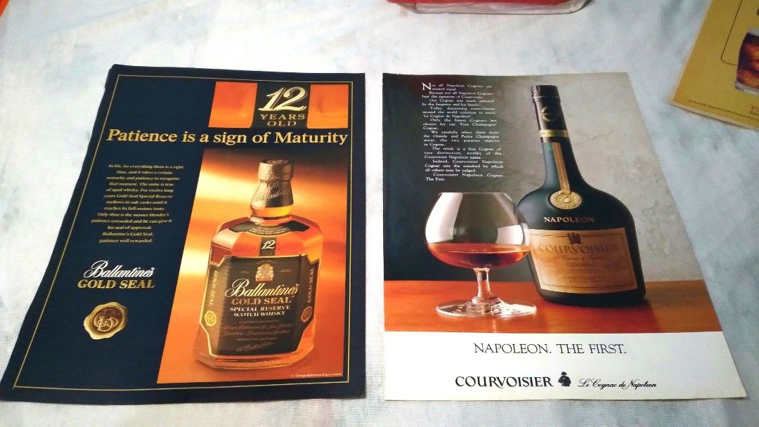 14 Vintage liquor/liquer advertisements in pages, Hobbies & Toys ...
