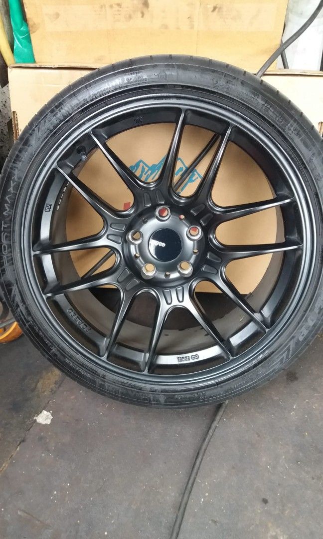 18" Enkei Rims, Car Accessories, Tyres & Rims on Carousell