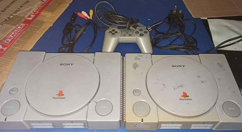 Playstation 1 two consoles, Video Gaming, Video Game Consoles ...