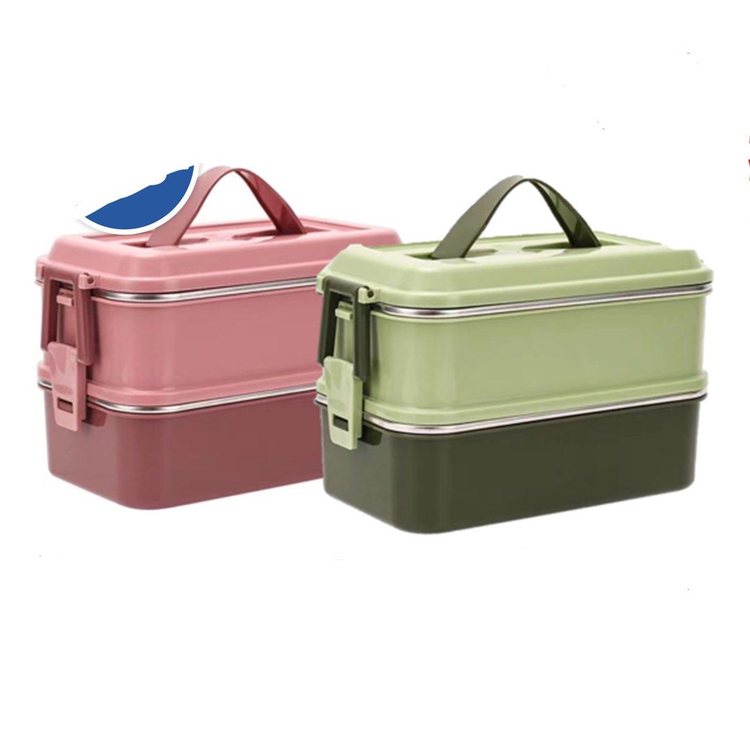 2 Tier Lunch Box, Furniture & Home Living, Kitchenware & Tableware ...