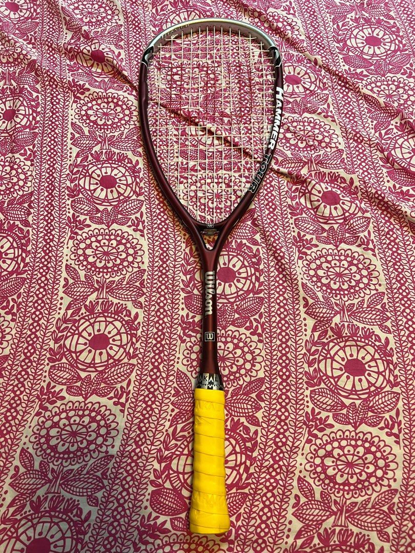 (95% 新 New) (絕版 Classic) Wilson Hammer Tour 170 Squash Racket 壁球拍（共重約 ...