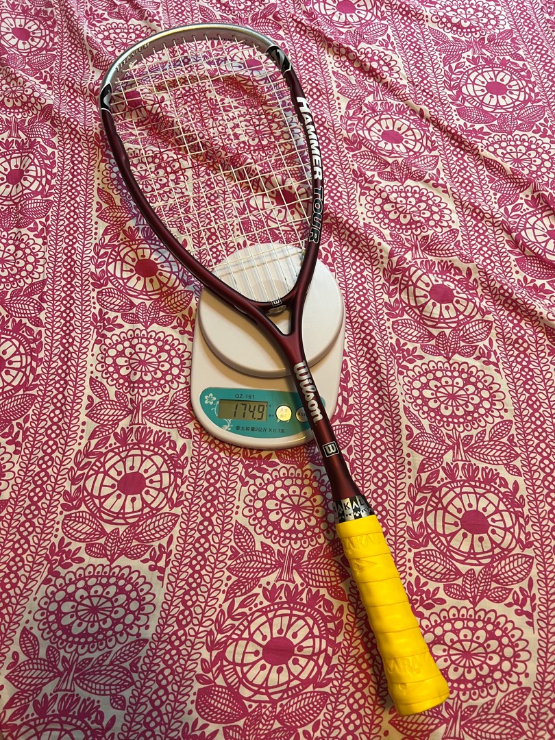 (95% 新 New) (絕版 Classic) Wilson Hammer Tour 170 Squash Racket 壁球拍（共重約 ...