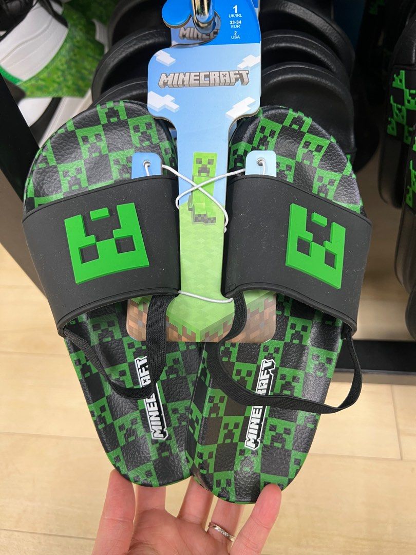 英國 代購 直送 Primark Minecraft 拖鞋, 預購 - Carousell
