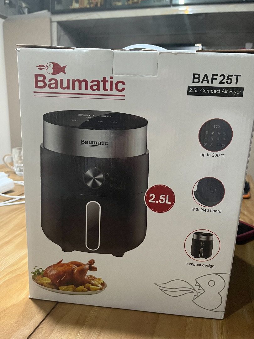 全新 Baumatic BAF25T 2.5公升 AIRFRYER, 家庭電器, 廚房電器, 油炸鍋 - Carousell