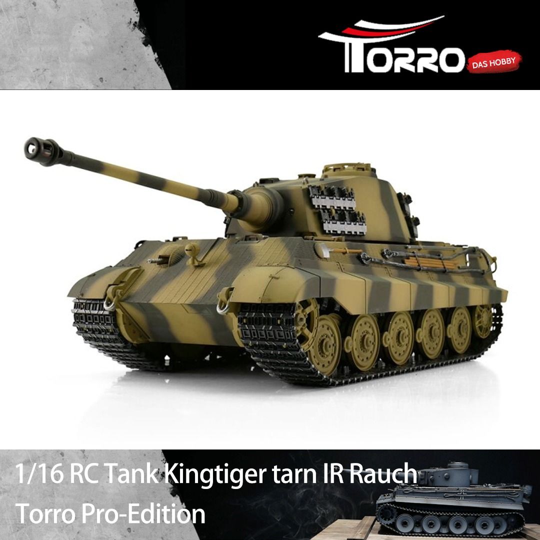 全新 Torro DAS Hobby 1/16 RC Tank King Tiger 虎皇 坦克車 | 360度迴轉炮塔 | 金屬炮塔 ...