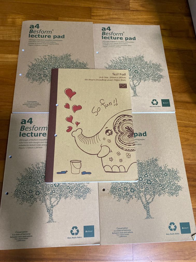 A4 Size Lecture/ Test Pad, Hobbies & Toys, Stationery & Craft ...