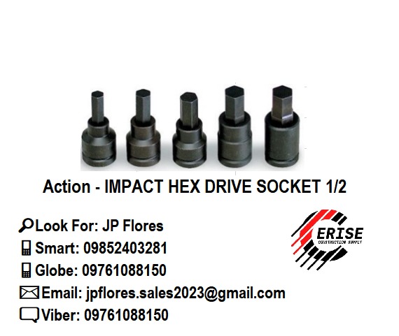 Action - IMPACT HEX DRIVE SOCKET 1/2, Commercial & Industrial ...