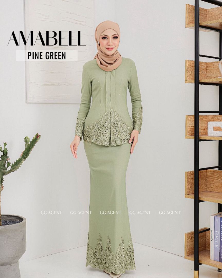 AMABELL MINI KEBAYA, Women's Fashion, Muslimah Fashion, Baju Kurung ...