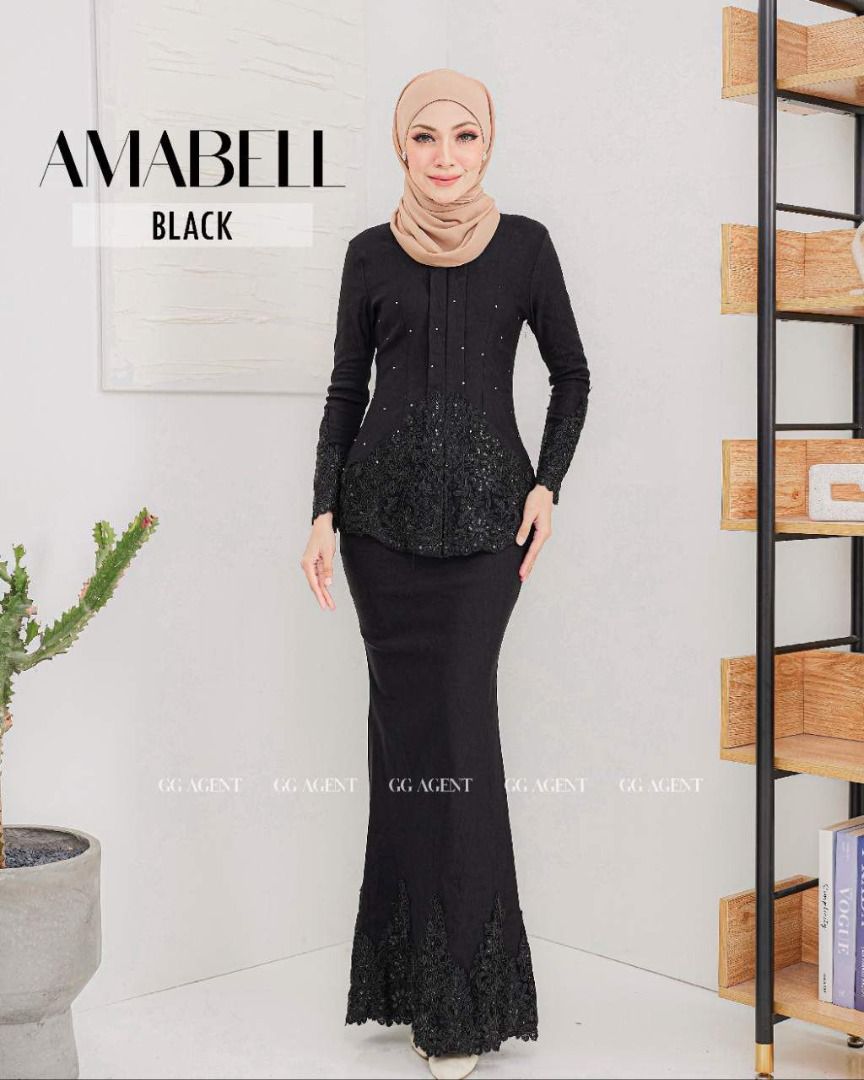 AMABELL MINI KEBAYA, Women's Fashion, Muslimah Fashion, Baju Kurung ...