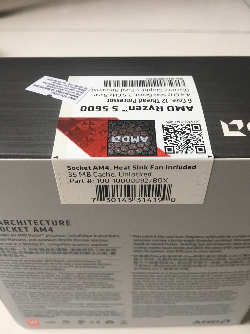 AMD ryzen 5 5600 processor, Computers & Tech, Parts & Accessories ...