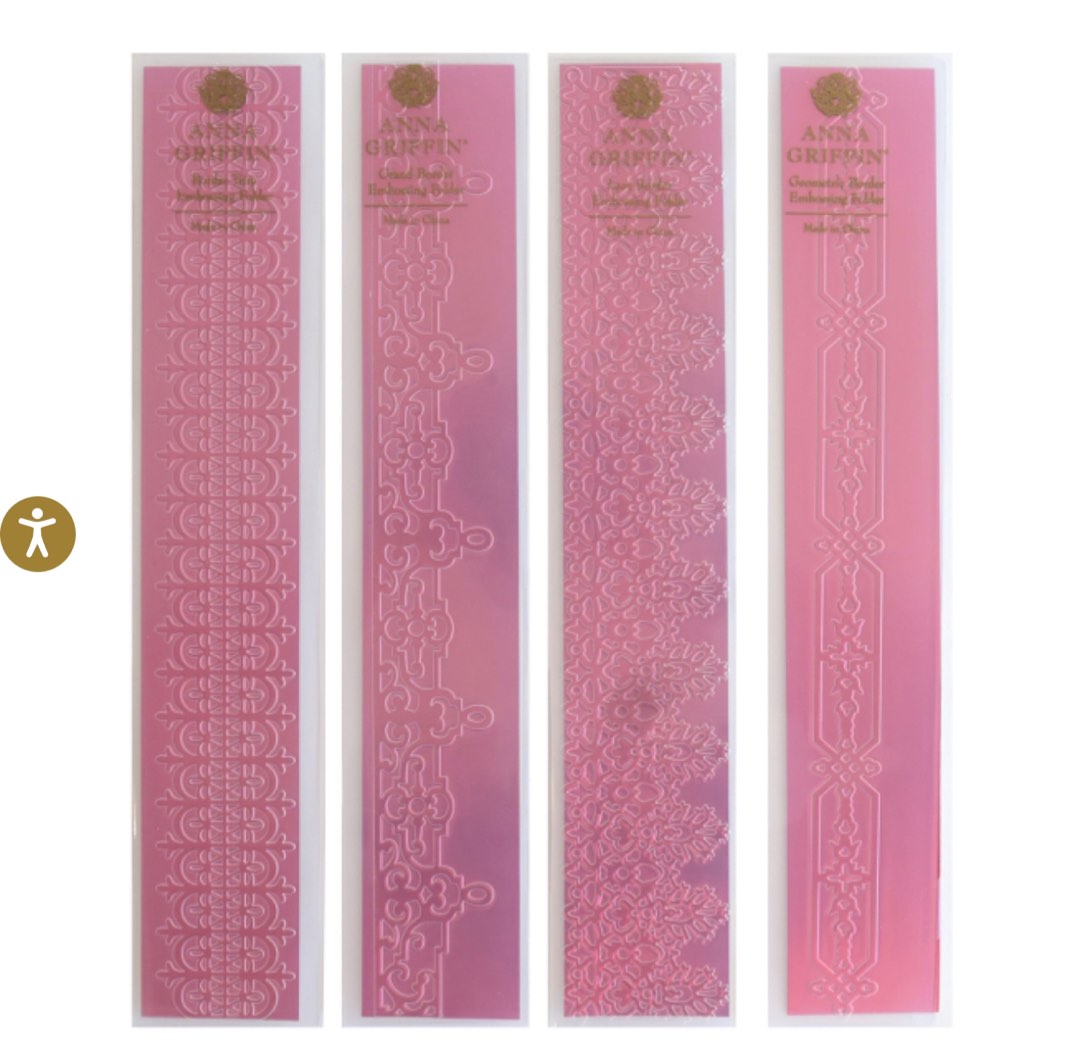 Anna Griffin Scrapbook Borders embossing folders diecutting, Hobbies ...