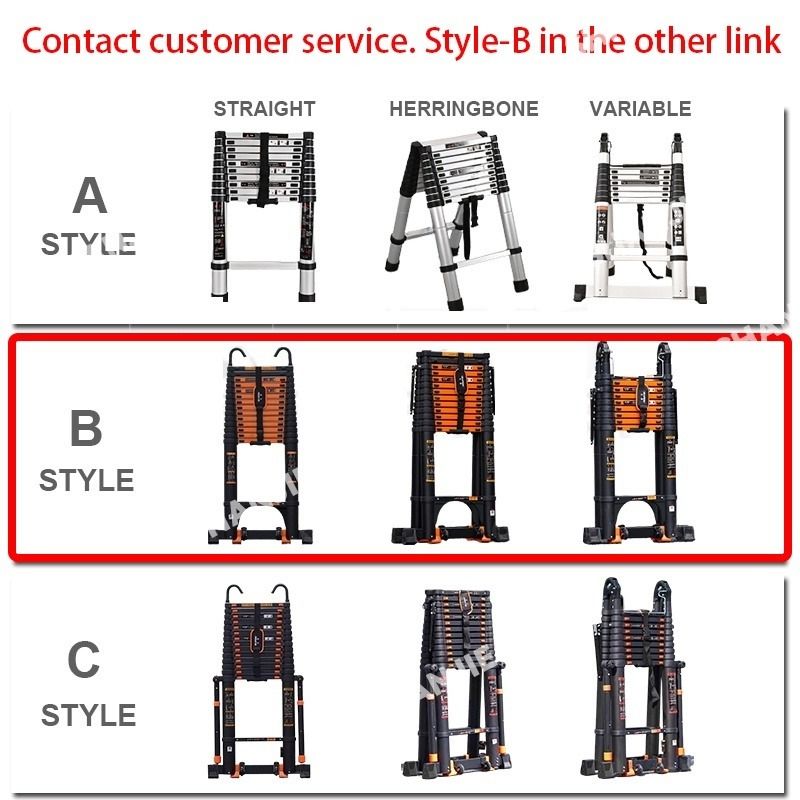 Anti-slip Reinforcement Telescopic Ladder Multi-functional Portable ...