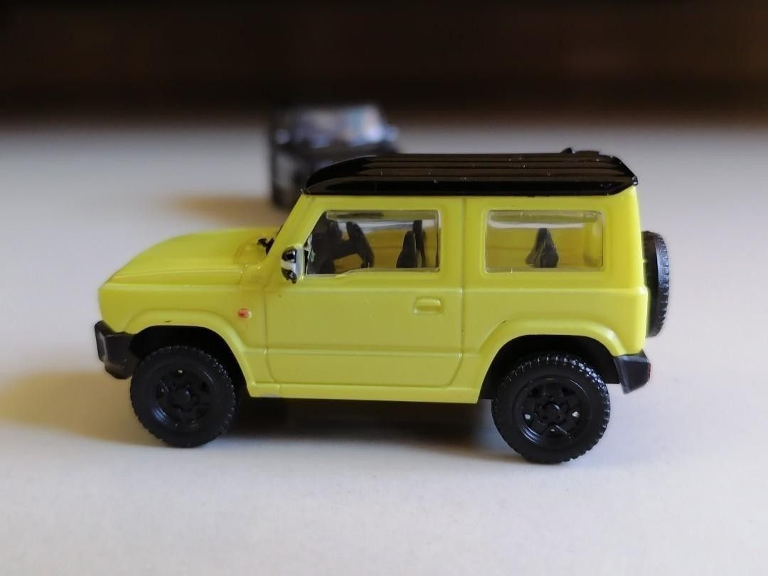 Aoshima 2019 1/64 JB64 Suzuki Jimny Collection: Suzuki Jimny - Kinetics Yellow - Loose, Hobbies ...