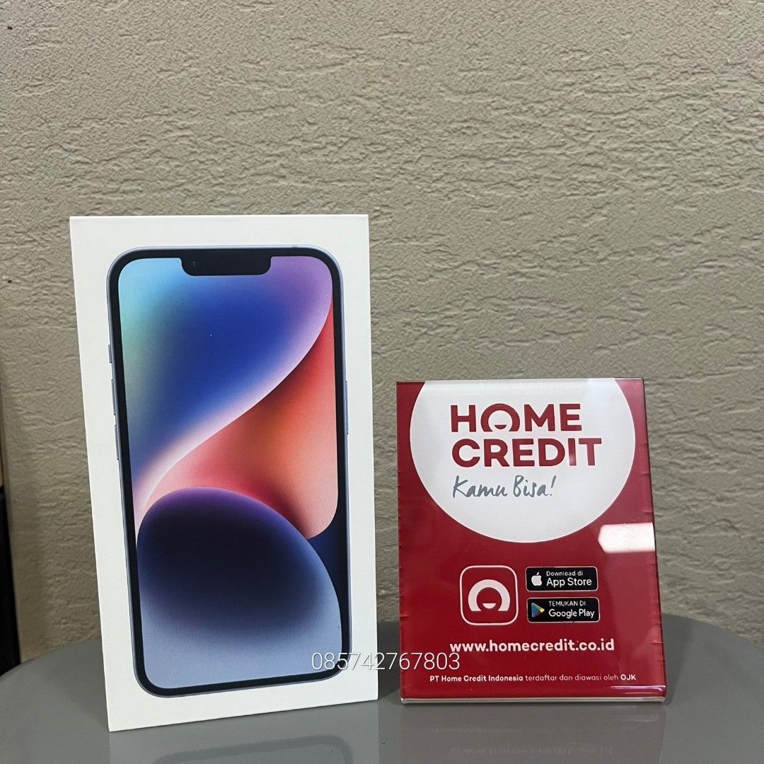 Apple iPhone 14 128GB Blue Resmi Tanpa Cc, Telepon Seluler & Tablet ...