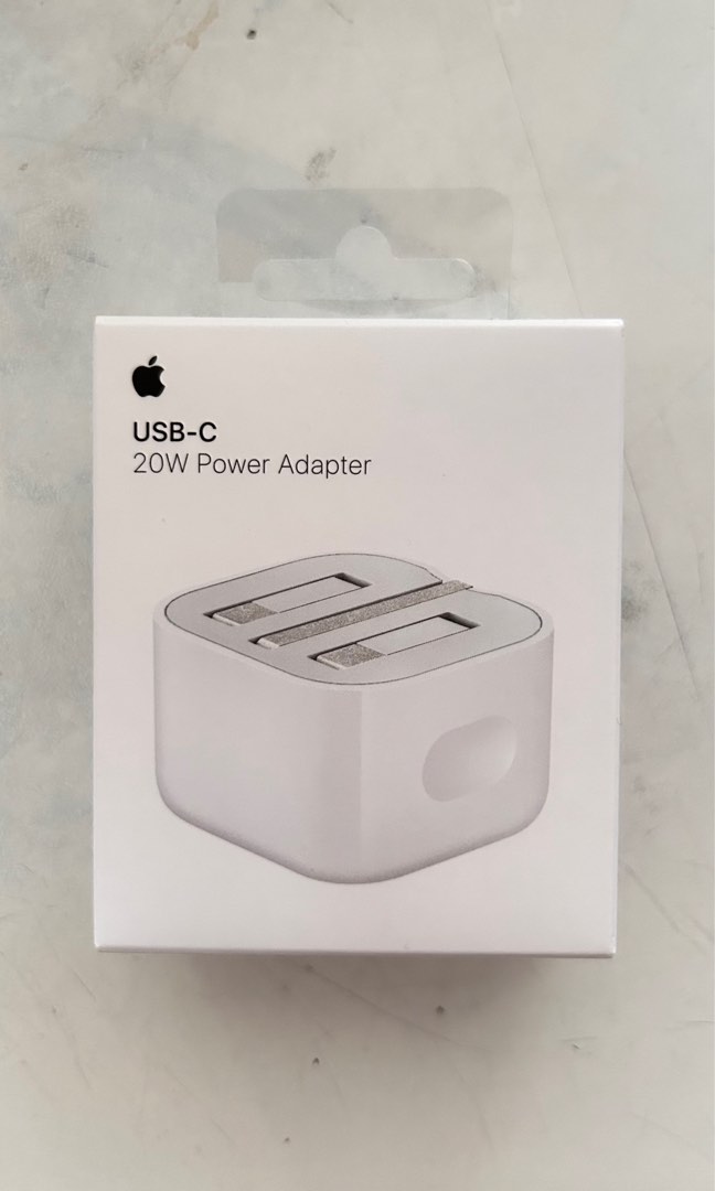 Apple USB-C 20W Fast Charging Power Adapter (folding pins), Mobile ...