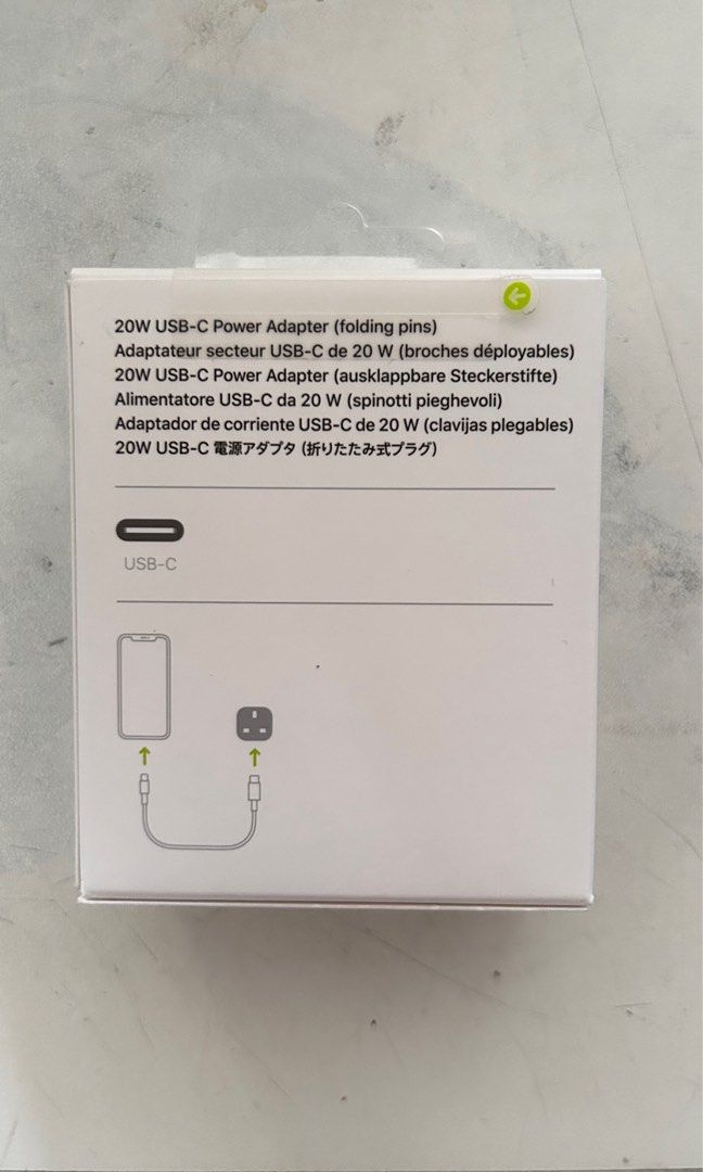 Apple USB-C 20W Fast Charging Power Adapter (folding pins), Mobile ...